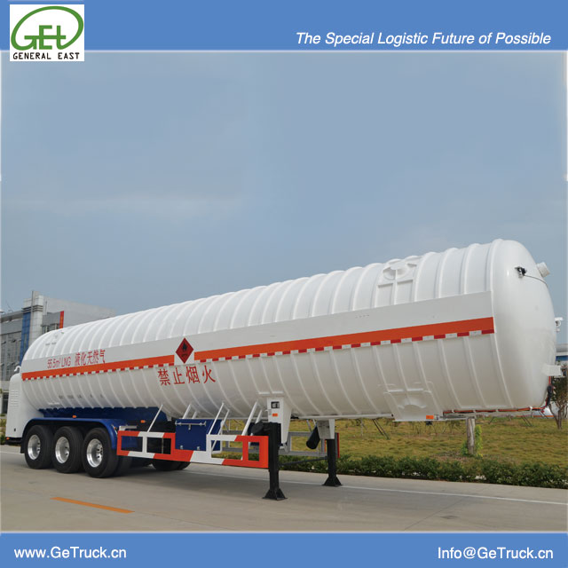 9553GDY-55000L 3 axles Liquid Natural Gas Tank semi trailer for LNG ...